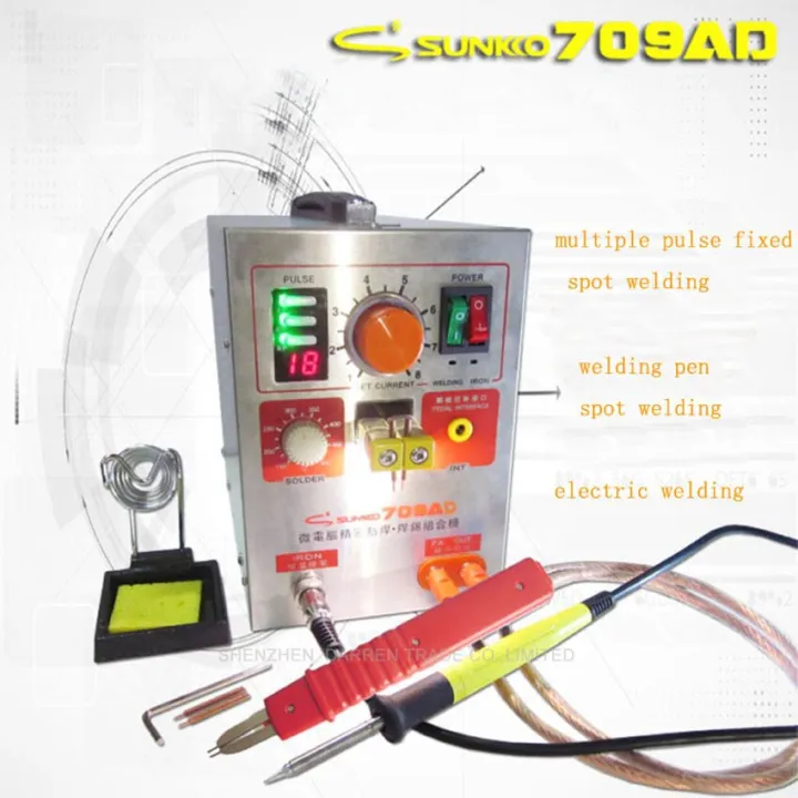 Free by Sunkko 709AD 1.9KW High Power Spot Welder & Soldering Station ...