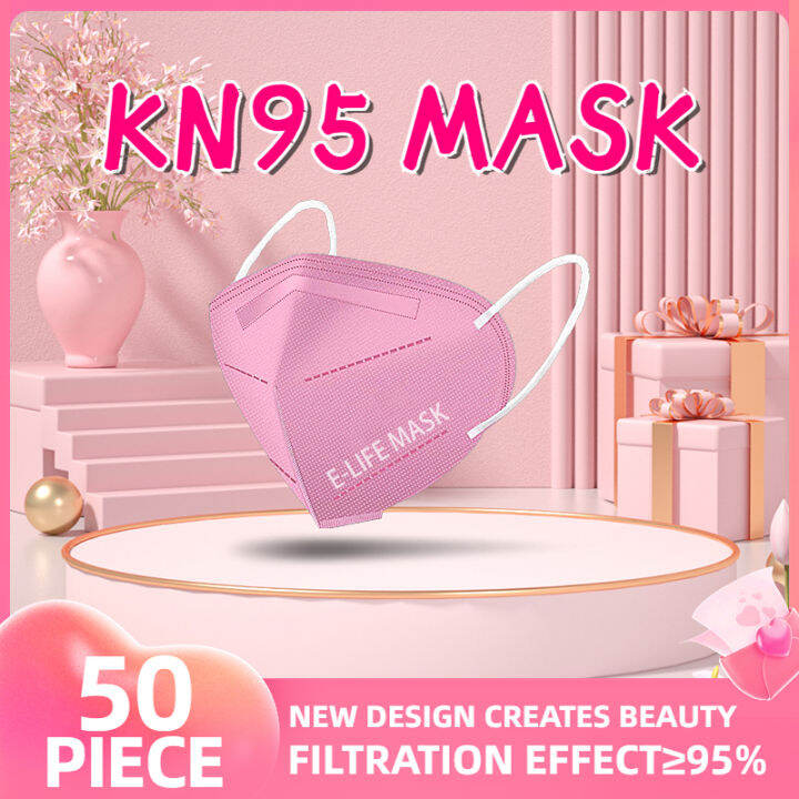 Kn95 face mask 50 pcs 5ply washable face mask multi color Protection ...