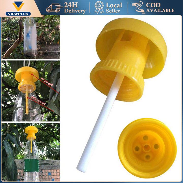 Fruit Fly Trap Killer Plastic Drosophila Trap Fly Catcher Pest Insect Control For Home Farm ...