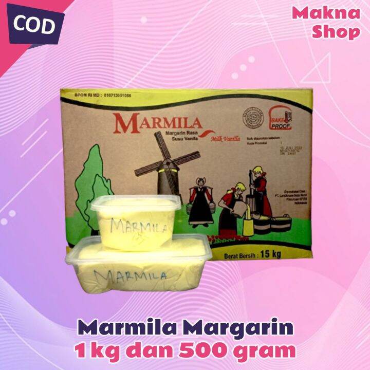 Margarine marmila margarin 1kg mentega susu marmila rasa vanilla vanila ...