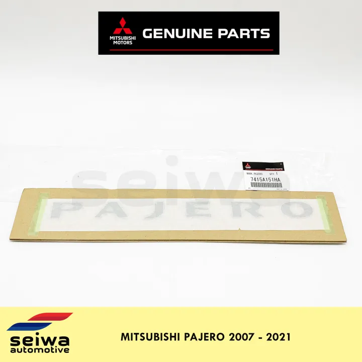 [2007 - 2021] Mitsubishi Pajero Emblem Rear (Spare Tire Cover ...