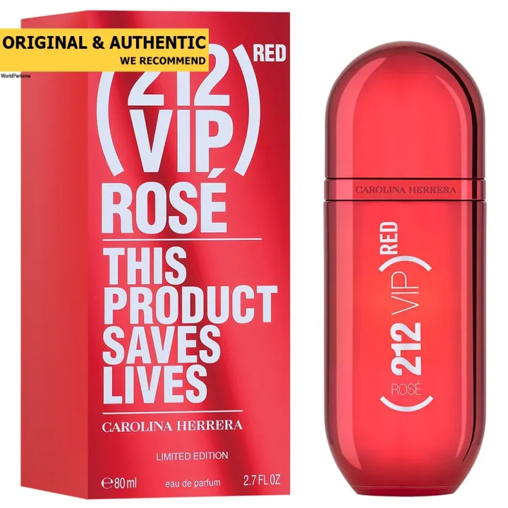 Carolina Herrera 212 VIP Rose Red EDP 80 ml. | Lazada.co.th
