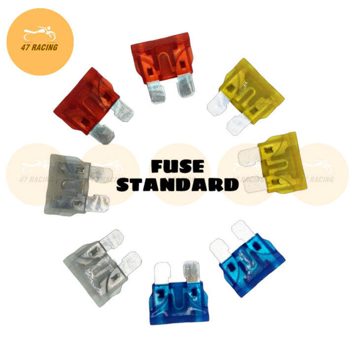 MOTORCYCLE 1PC FLAT BLADE FUSE 10A/15A/20A/25A | Lazada PH
