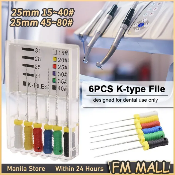 Dental Stainless Steel K File 25mm Endo Files Plugger Spreader Reamer ...