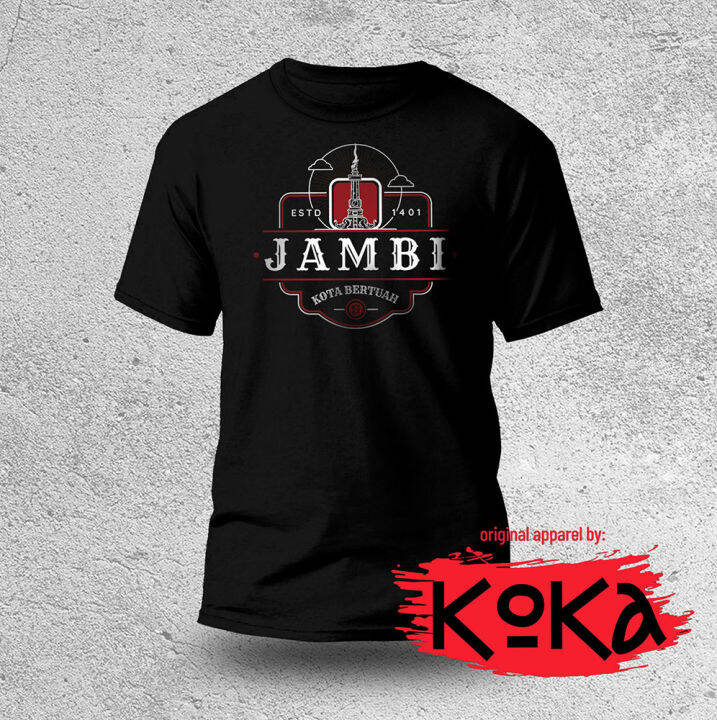 Premium T-shirt - Kaos Khas JAMBI - HARI JADI 1416 - JMB2 | Lazada Indonesia