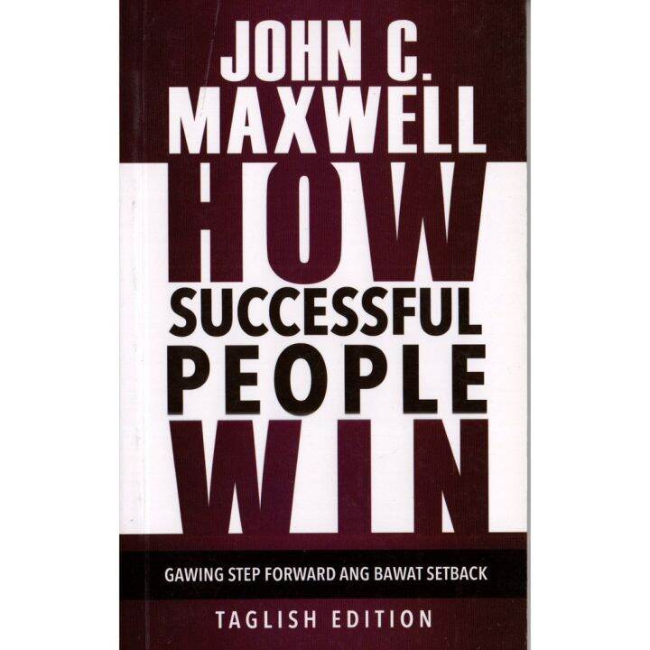 PCBS How Successful People Win Tagalog Version by John Maxwell ( 7 x 4. ...