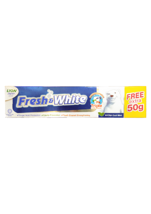 Fresh & White 225G Extra 50G - Extra Cool Mint | Lazada