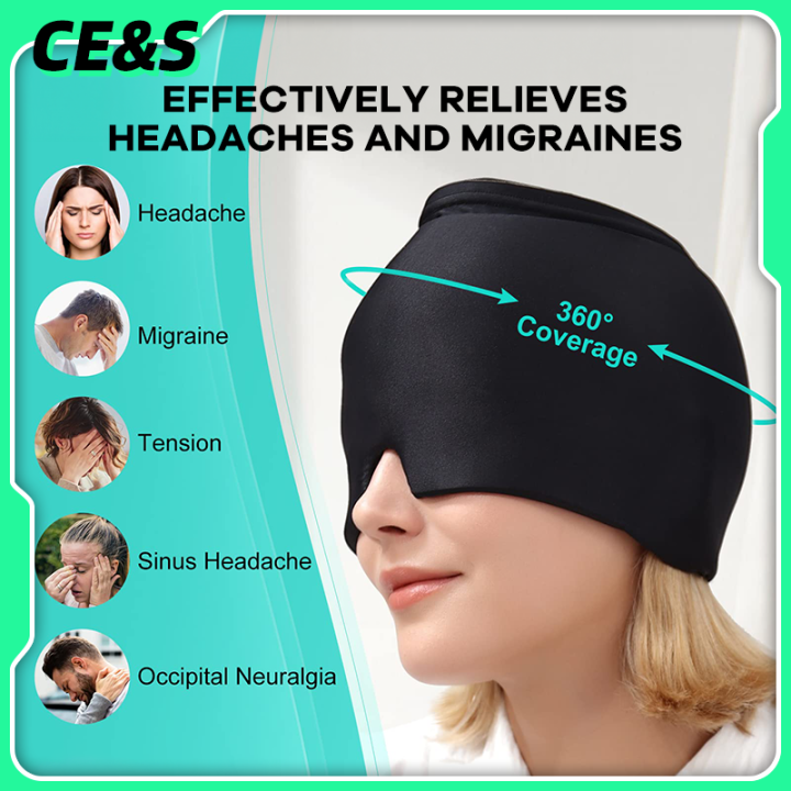 Newest Gel Cold Headache Migraine Relief Cap Head Massager Antistress ...