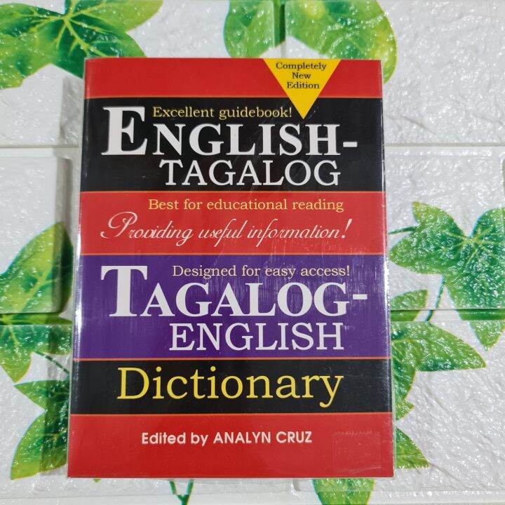 ENGLISH - TAGALOG Tagalog -English Dictionary By:Analyn Cruz | Lazada PH
