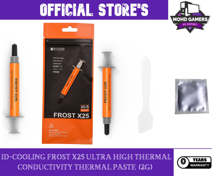 ID-COOLING FROST X25 ULTRA HIGH THERMAL CONDUCTIVITY THERMAL PASTE (2G ...