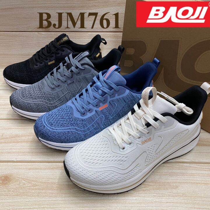 Baoji BJM 761 รองเ้าผ้าใบชาย (41-45) สีดำ/ครีม/น้ำเงิน/เทา | Lazada.co.th