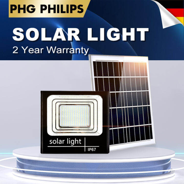 Philips Gold Star Heavy Duty Solar Light LED Outdoor Flood Light IP67 ...