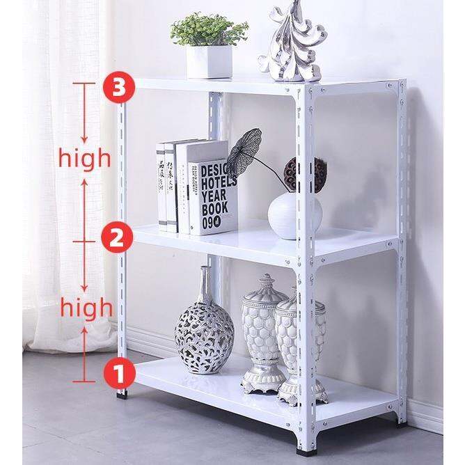 Angle Steel Rack Shelves 3 Layers Storage rack METAL Laminate layer ...