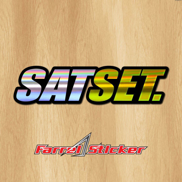 stiker SATSET Sticker SATSET. PRINTCUT | Lazada Indonesia