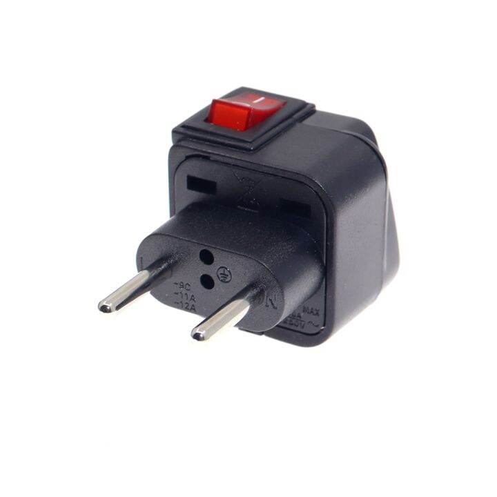 EU Schuko Russian German Travel Adapter Convert UK/US/AU/EU World Plug ...