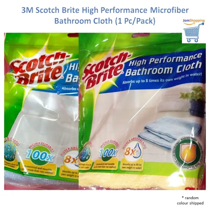 3M Scotch Brite High Performance Microfiber Bathroom Cloth (1 Pc/Pack ...