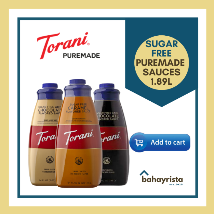 Torani Sugar-Free Puremade Sauces 1.89L - best by dates below | Lazada PH