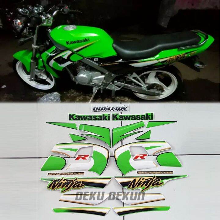 striping ninja r kis hijau 2005 tahan vernis laminasi glosy | Lazada ...