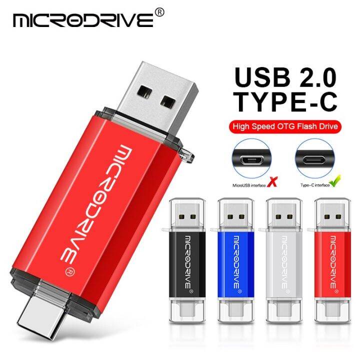 Metal Type C USB Flash Drive OTG 64 GB 32 GB 16 GB 8 GB 128GB Pendrive ...