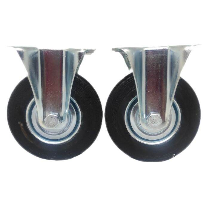 Roda Trolley Karet 4 inch Mati- Roda Troli Mati | Lazada Indonesia