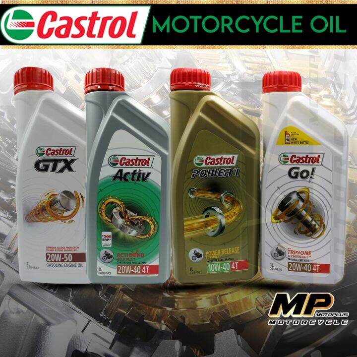 CASTROL MOTORCYCLE ENGINE OIL - MOTOPLUS MOTORCYCLE | Lazada PH