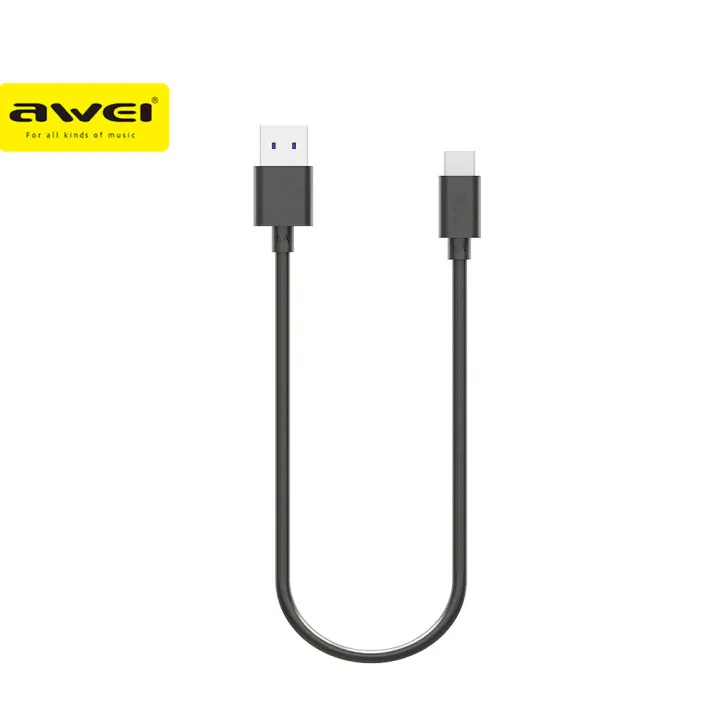 Awei CL-113T 5A Type-C Fast Charging Cables 30CM USB to Type C Data ...