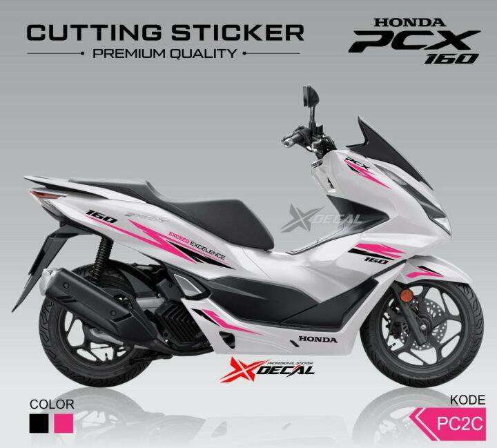 STICKER PCX 160 CC / CUTTING STICKER PCX PUTIH TAHUN 2021 | Lazada ...