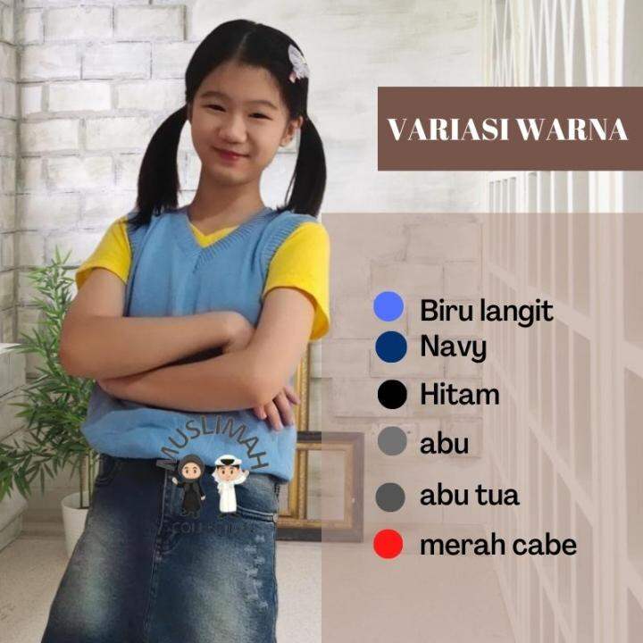 rompi Anak Cewe vest Model korea outer rajut anak perempuan korea style ...