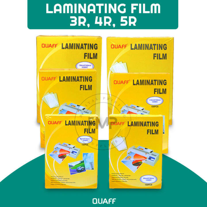 FMP 3R 4R 5R Size QUAFF Laminating Film 125micron and 250micron Hot ...
