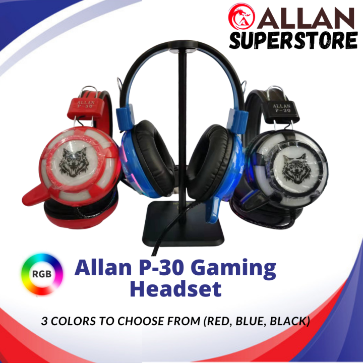 Allan P-30 Rainbow RGB Gaming Headset / For Gaming / RGB Headset / For ...