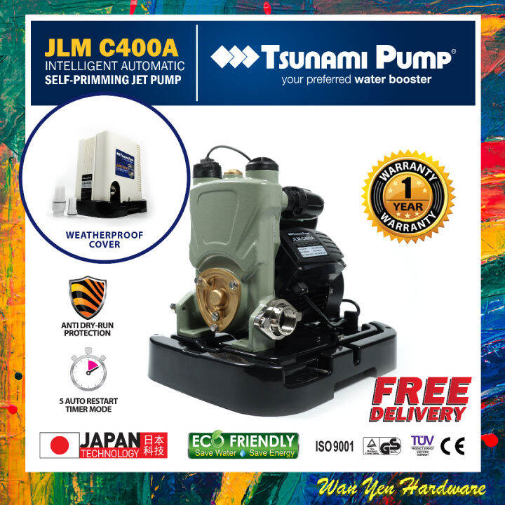 Tsunami Water Pump JLM-C400A Intelligent Automatic Self Priming Pump ...