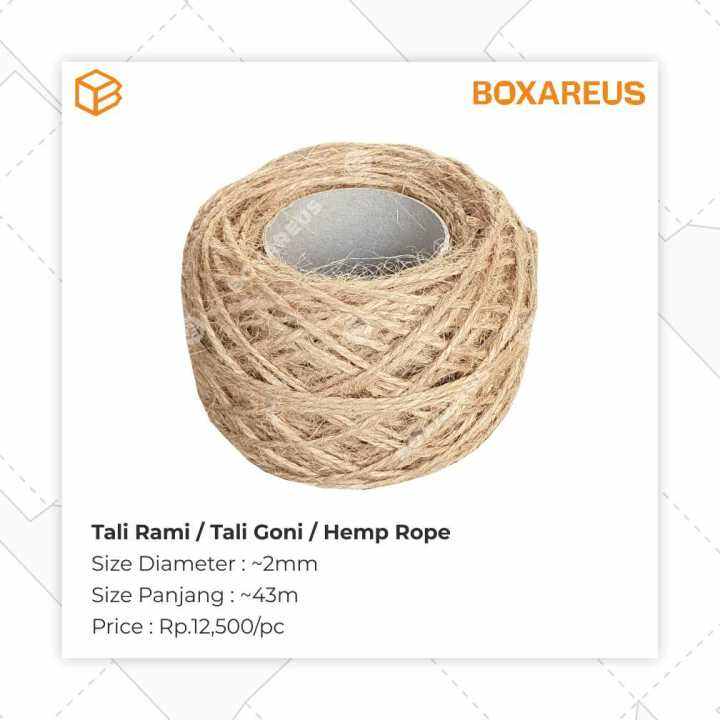 Tali Rami / Tali Goni / Hemp Rope | Lazada Indonesia