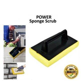 NKS Yellow Sponge Scrub/ Span Kuning/ 黄色海绵磨砂 | Lazada