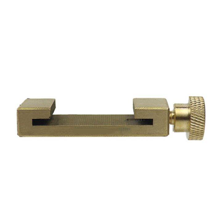 Adjustable Steel Ruler Positioning Block Angle Marking Gauge Brass Line ...