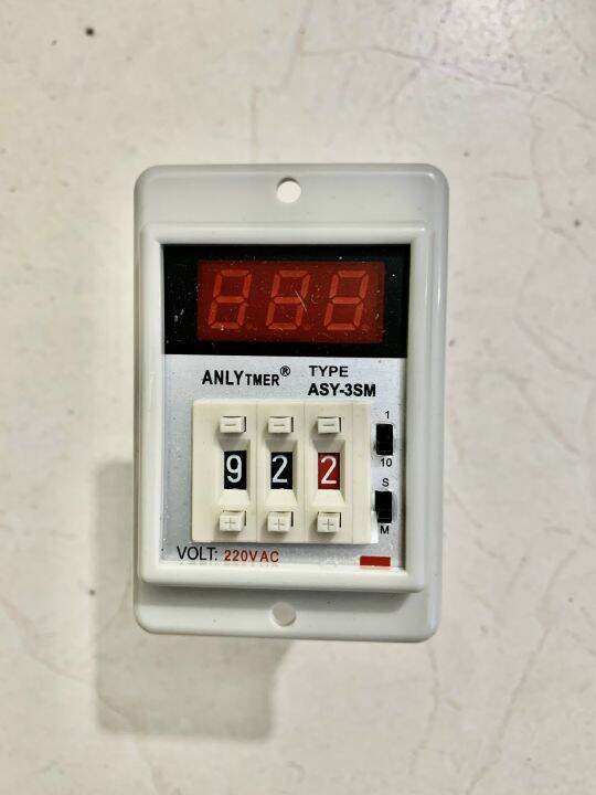 Timer hẹn giờ ASY-3SM / 220V 0,1s-999m (ANLY) kèm đế | Lazada.vn