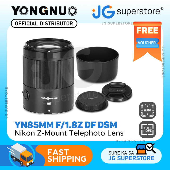 Yongnuo YN85MM F/1.8Z DF DSM Aspherical Telephoto Prime Lens with Low ...