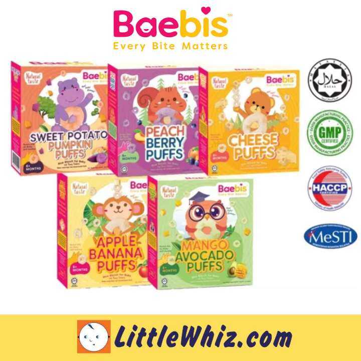 Baebis Baby Rice Puffs | 5 x 7g | 6 Months + | Lazada