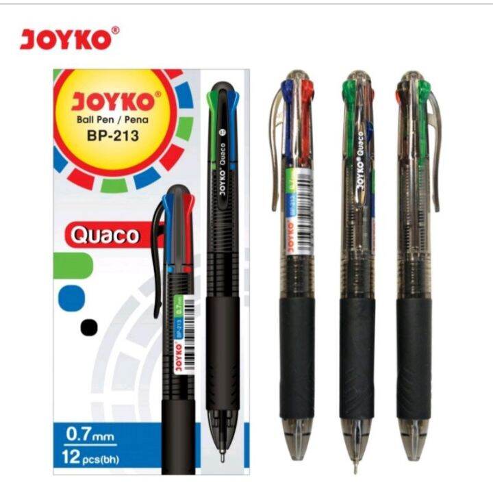 Pulpen 4 Warna Joyko BP-213 Quaco Pulpen 4 Warna | Lazada Indonesia