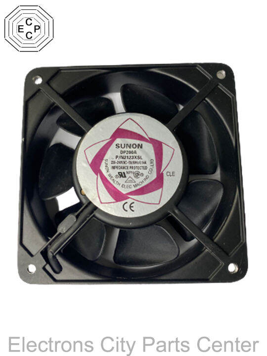 SUNON DP200A P/N2123XSL BLOWER AXIAL COOLING FAN 220-240VAC, 50/60HZ, 0.14A, 120X120X38MM ...