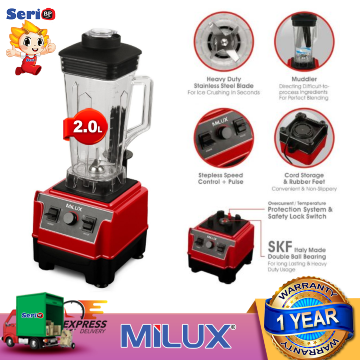 MILUX BLENDER-HEAVY DUTY,1200W, MCB905 | Lazada