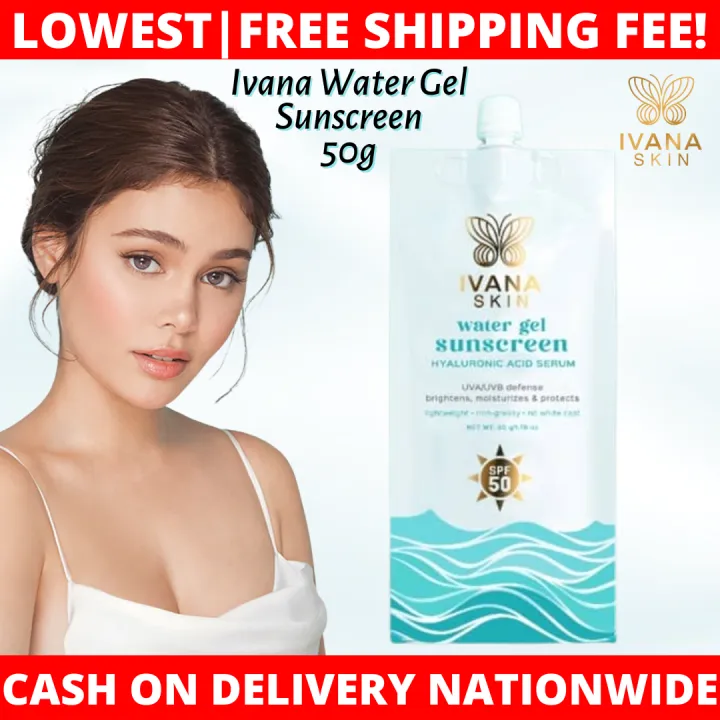 IVANA SKIN Water Gel Sunscreen • Kojic • Charcoal • Whipp Soap | Ivana ...