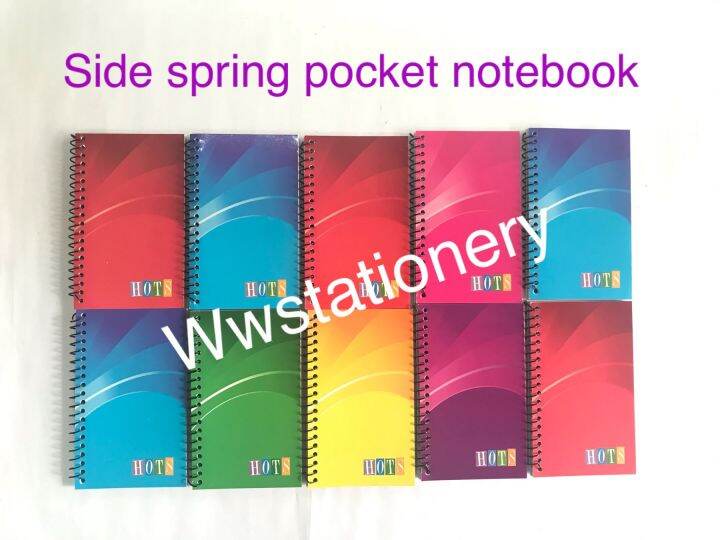 Hots Pocket Notebook (side spring) 80 leaves 10pcs/set | Lazada PH