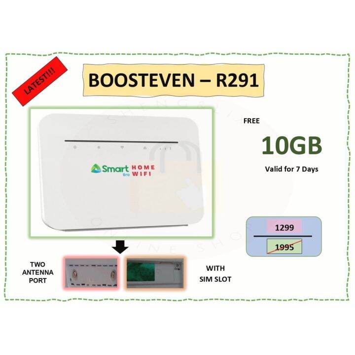 COD LTE-ADVANCE BOOSTEVEN R291 (SMART BRO HOME WIFI) | Lazada PH