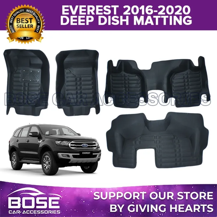 5D Deep Dish Matting for Ford Everest 2016 - 2021 Car Matting High ...