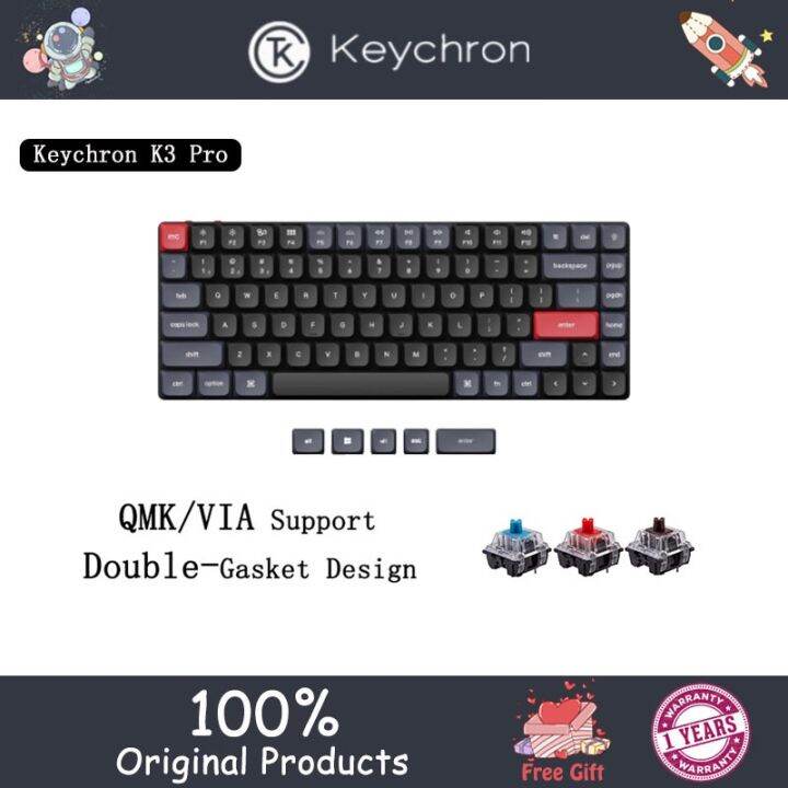 Keychron K3 Pro Bluetooth Wireless Ultra-thin Mechanical Keyboard Slim ...