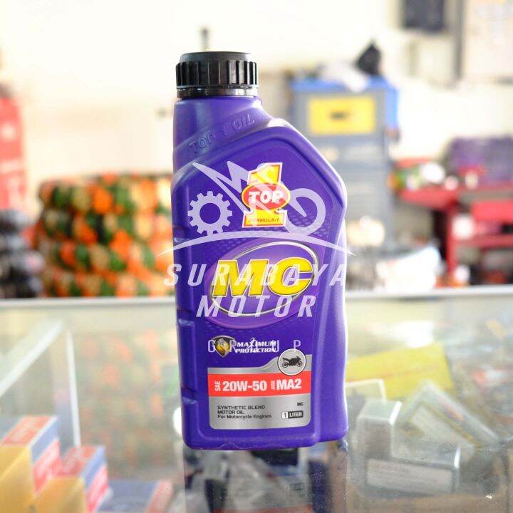 Oli Motor Top 1 One MC Sae 20W-50 1000ml 1L | Lazada Indonesia