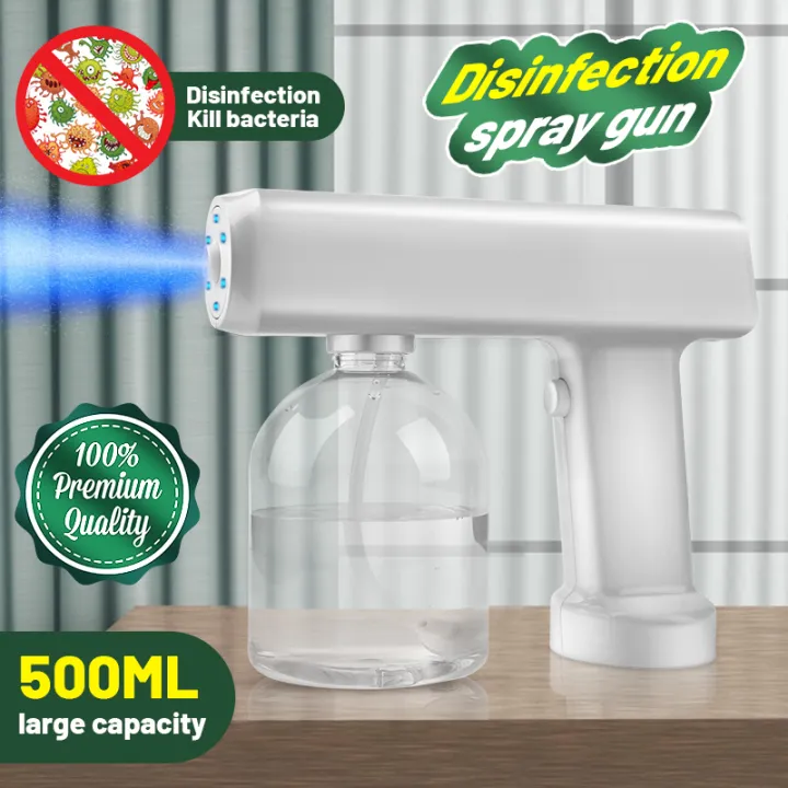 Blue Ray Fog Machine Disinfectant Gun for Home Fogging Sanitizer Spray ...