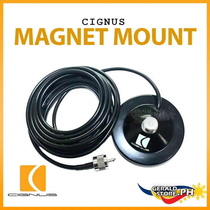 Cignus Magnet Mount Small with 4 Meter Cable with PL259 for Mobile Base ...