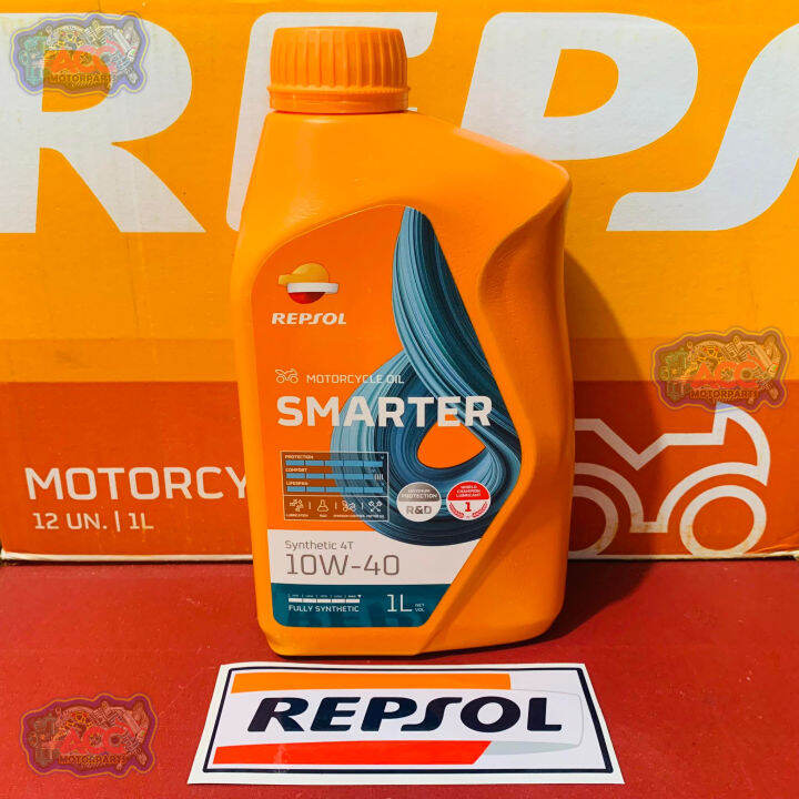 Repsol Oil Smarter Synthetic 4T 10W-40 Fully Synthetic 1L - *New Bottle ...