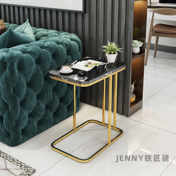 Simple, modern and simple marble bedside table mini small luxury home ...